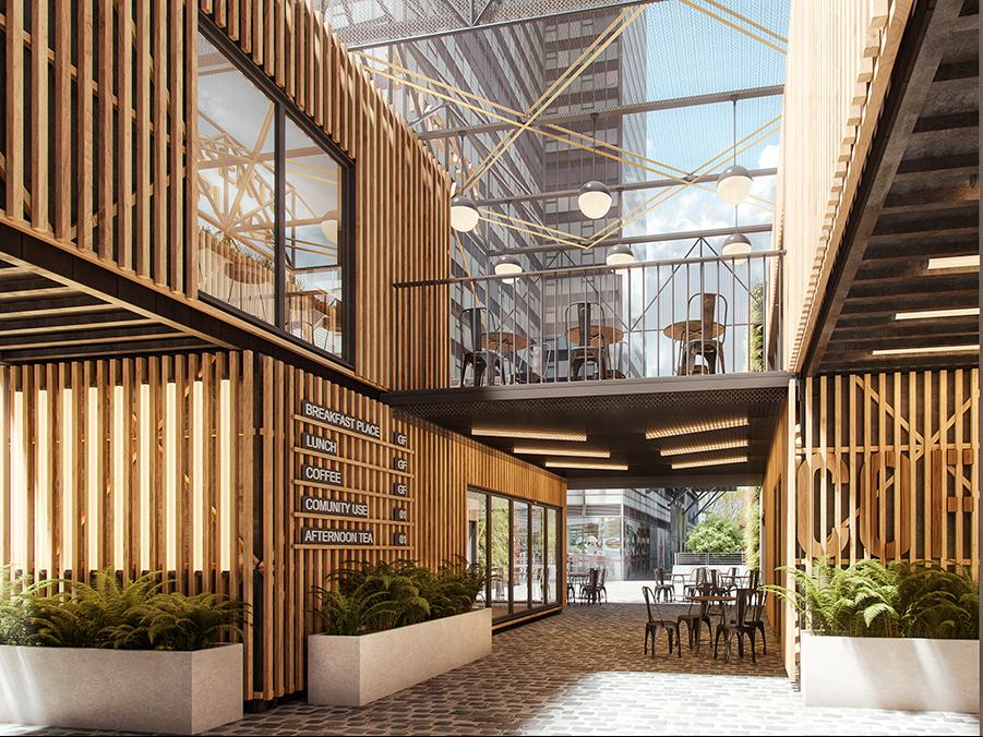 Approval for pavilion made from recycled shipping containers - Leisure ...